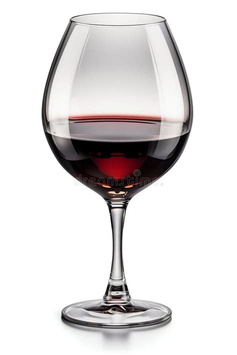 Wine Glass With Red Wine Generative Ai Stock Illustration