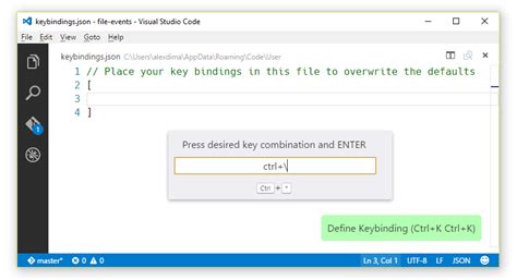 Keybindings Vscode Docs