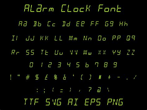 Digital Clock Font Ganalytic
