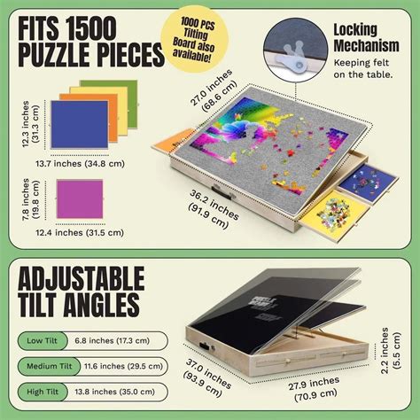 Portable Puzzle Board Puzzle Ready