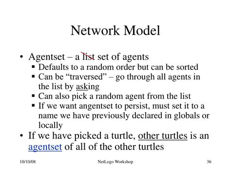 PPT NetLogo Workshop PowerPoint Presentation Free Download ID 587568