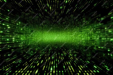 Matrix Código Binario Fondo Ai Generativo Foto Premium