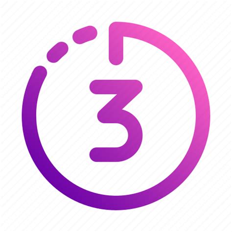 Timer 3 Seconds Clock Interface Icon Download On Iconfinder