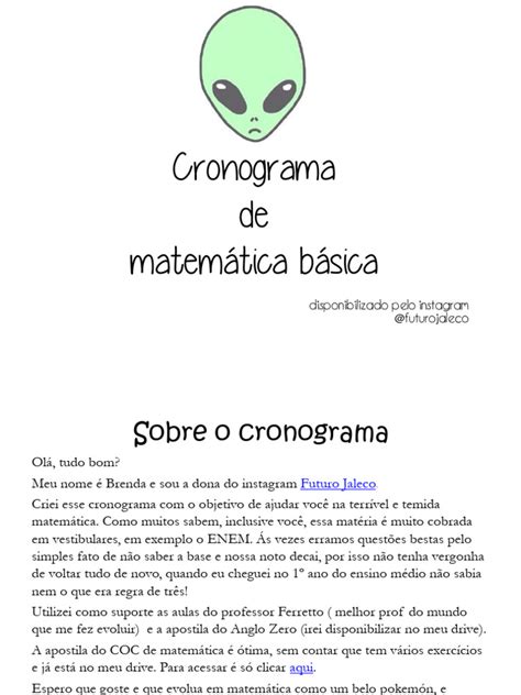 Conteúdo Esquematizado Matemática Básica Pdf Equações Matemática