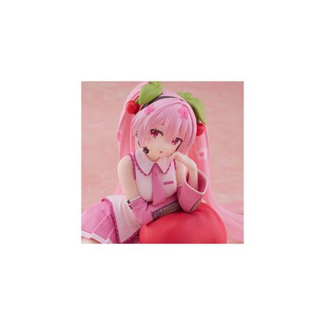 Vocaloid Figurine Sakura Miku Cherry Cushion Desktop Cute Fig