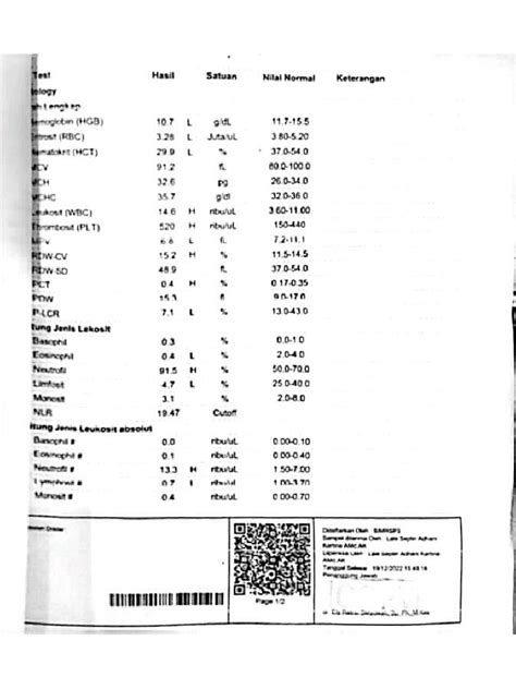Hasil Lab Pneumonia Pdf
