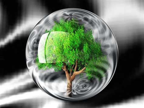 Tree In A Bubble Stock Illustration Illustration Of Culture