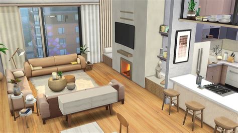 122 Hakim House Apartment 🌆 Sims 4 Speed Build Stop Motion No Cc