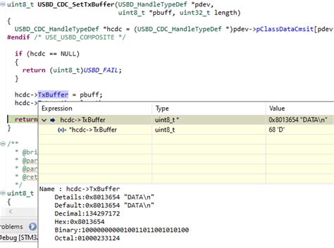Usb Cdc Is Sending Bad Data Stmicroelectronics Community