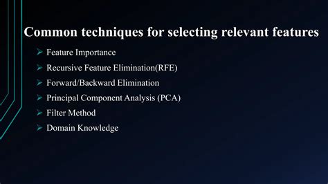 data preprocessing feature selection and merging pptx
