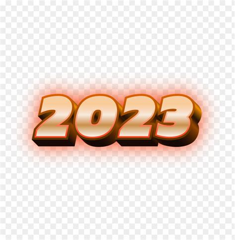 Free Download Hd Png 3d Text 2023 Sun Gold Fire Style Png Image Id