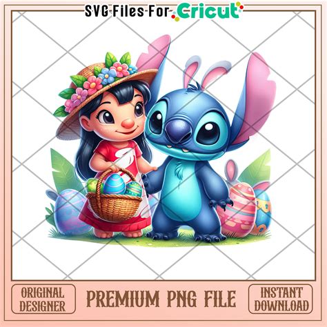 Lilo Stitch Easter Png Cricut Design Svg Files For Cricut