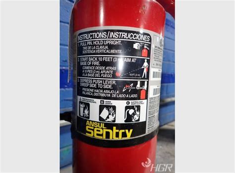 Used Ansul Sentry Fire Extinguisher Hgr Industrial Surplus