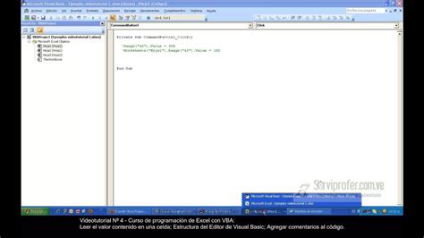 Videotutorial Excel Con Vba 4 Youtube