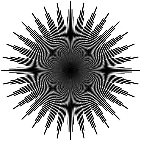 Abstract Geometric Sun Design Frame Ii