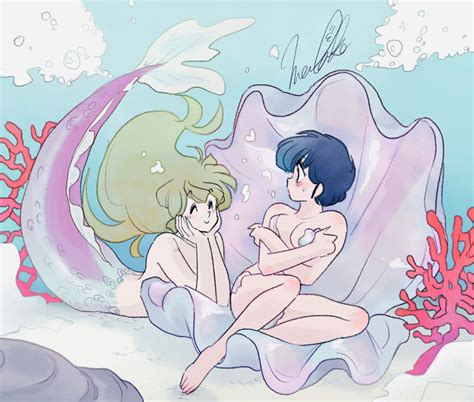Fujinami Ryuunosuke And Shiowatari Nagisa Urusei Yatsura Drawn By