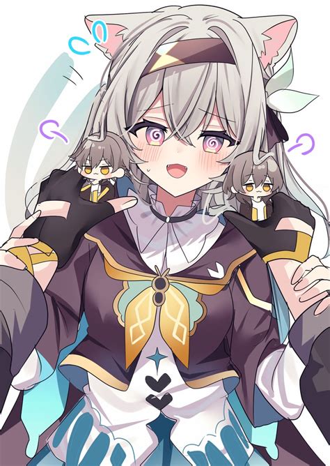 Trailblazer Firefly Stelle And Caelus Honkai And More Drawn By Yuzukiyuno Yunmu G