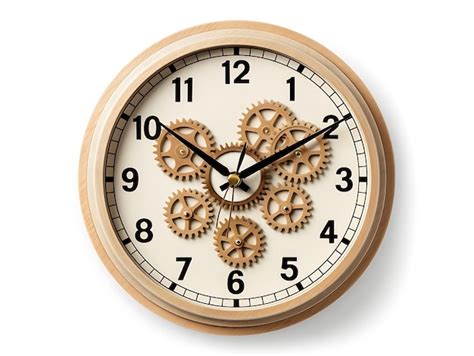 Premium Photo Wall Clock Isolated On White Background