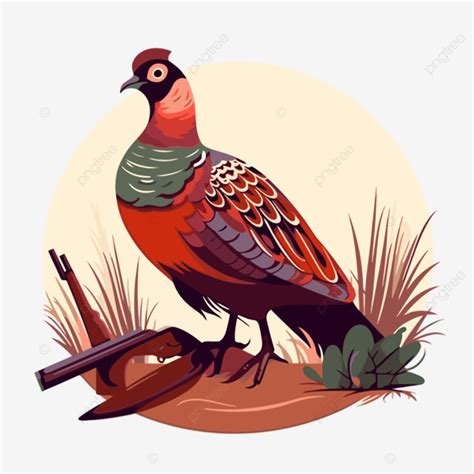 꿩 사냥 벡터 그것의 앞에 소총과 스티커 클립 아트 꿩 만화 상표 클립 아트 Png 일러스트 및 벡터 에 대한 무료 다운로드 Pngtree