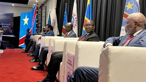RDC l adoption de la charte et l adhésion à l Union sacrée de la