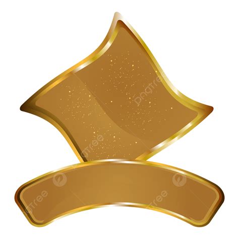 Golden Rectangle Ribbon With Islamic Wedding Frame Invitation