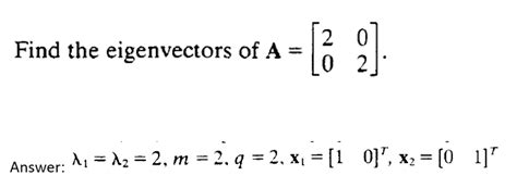 Solved Find The Eigenvectors Of A Answer Lam Chegg Com
