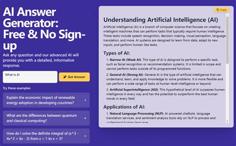 Free Ai Answer Generator Based On Chatgpt