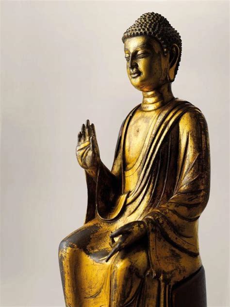 晚隋 唐 鎏金銅彌勒佛坐像 鑑賞 每日頭條