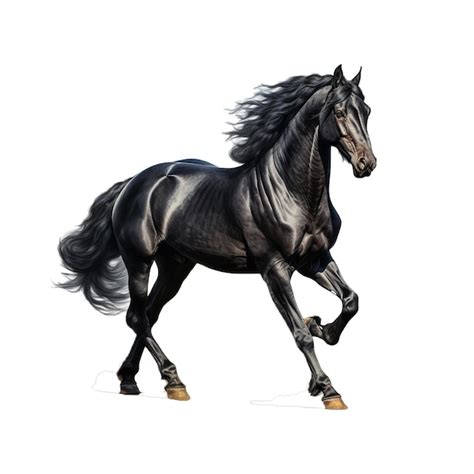 Premium Psd Black Hourse Vector