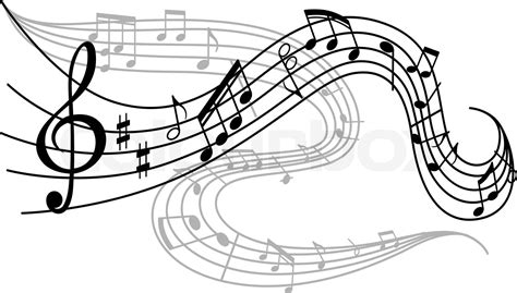 Bølger Af Noder Stock Vektor Colourbox