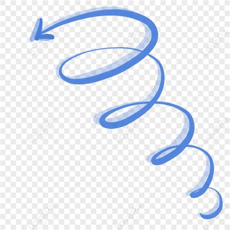 나선형 화살표 일러스트 파란색 위쪽 방향표시마크 Png 일러스트 무료 다운로드 Lovepik