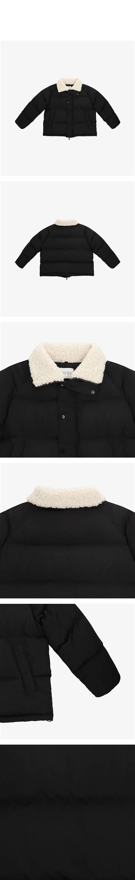 퍼카라 하이넥 덕다운 패딩black 감도 깊은 취향 셀렉트샵 29cm
