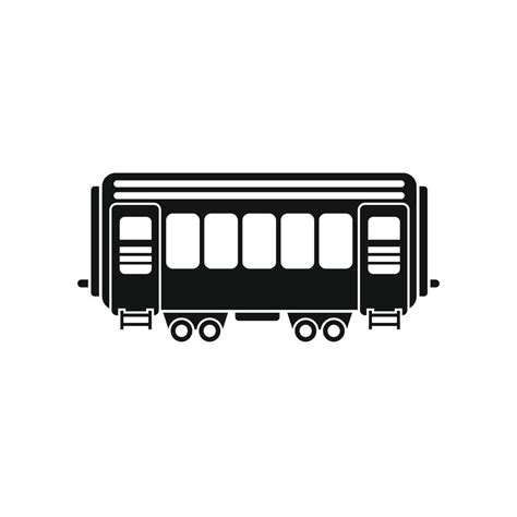 Passenger Railway Waggon Icon 14361900 Vector Art At Vecteezy