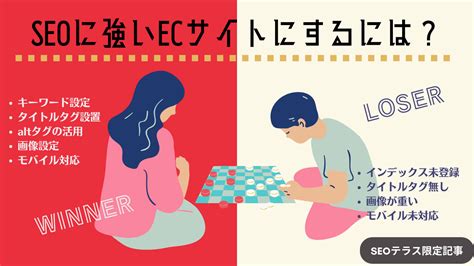 Seoに強いecサイトとそうじゃないecサイトのポイントを解説 Seoテラス｜seo対策の情報収集と対策会社への相見積もりなら