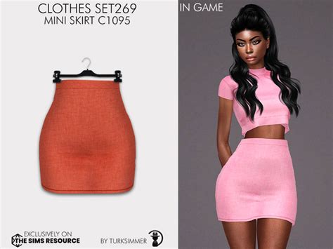 The Sims Resource Clothes Set269 Mini Skirt C1095