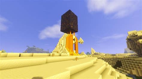 Giant Obsidian Cube In Minecraft Minecraft Cube Giants
