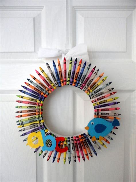 Our Life Crayon Wreath