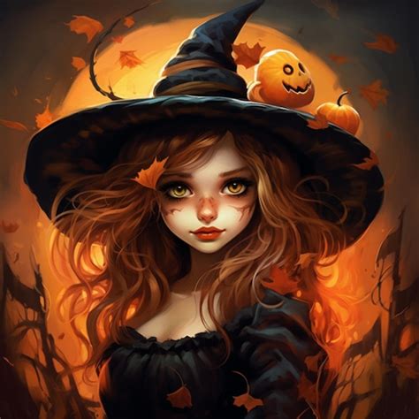 Premium Ai Image Halloween Girl
