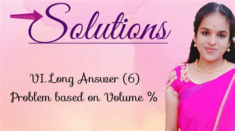 VI Long Answer 6 Problems Based On Volume YouTube