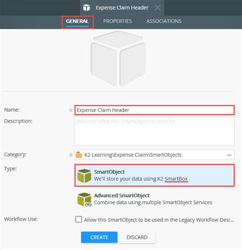 5 Create The Expense Claim Header SmartObject