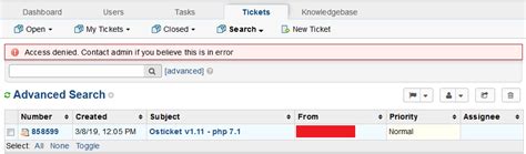 Unable To View New Tickets Created For Osticket V111 · Issue 4784