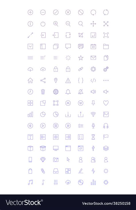 Set Computer Icon Royalty Free Vector Image VectorStock