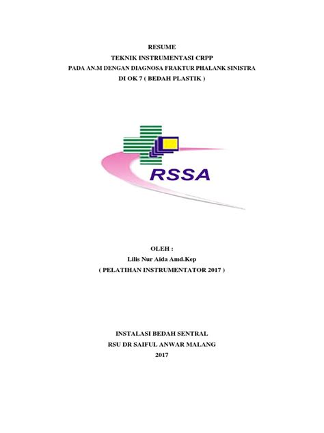 Bedah Ortho Crpp Pdf