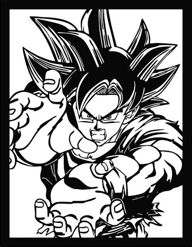Cuadro Decorativo Dragon Ball Anime Goku 40cm Cuotas sin interés