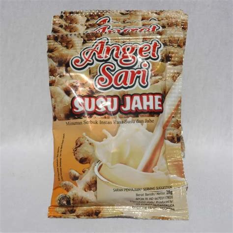 Jual Anget Sari Susu Jahe Renceng Isi 10pcs Shopee Indonesia