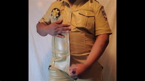 Leather Chp Uniform Wank