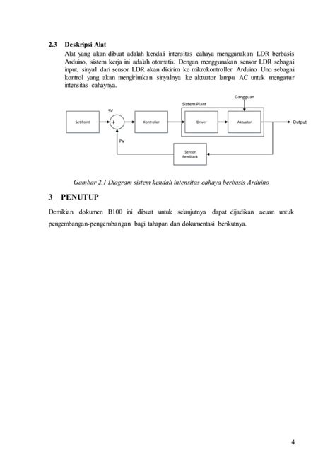 Perancangan Sistem Kendali Pid Intensitas Cahaya Dengan Arduino Uno