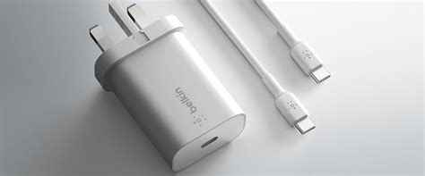 Belkin BoostCharge USB C PD PPS Wall Charger W USB C Cable USB C PD Certified M