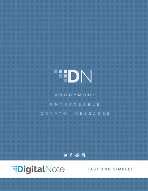 Xdn Digitalnote Anonymous Untraceable Crypto Messages Xdn