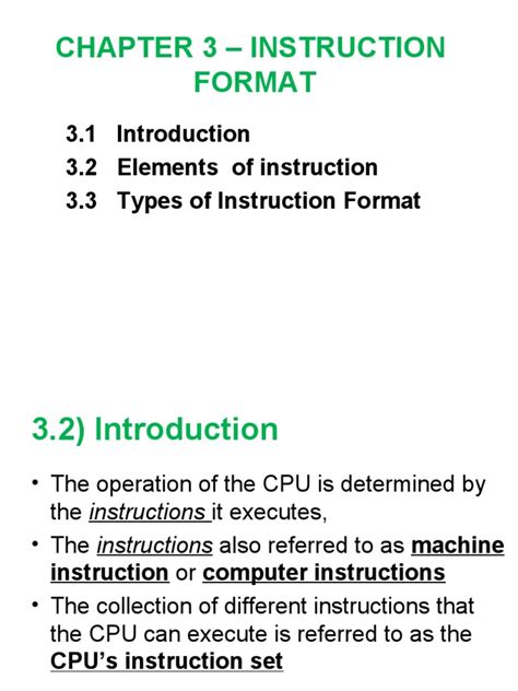 chapter 3 instruction format pdf instruction set central
